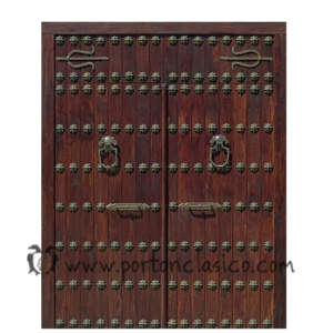 Portón de Madera de Doble Hoja ⋆ Porton Clásico